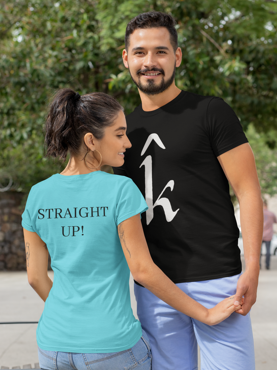 K Vector - Straight Up! - Fun with Math Vector Symbol Unisex Jersey Sh ...